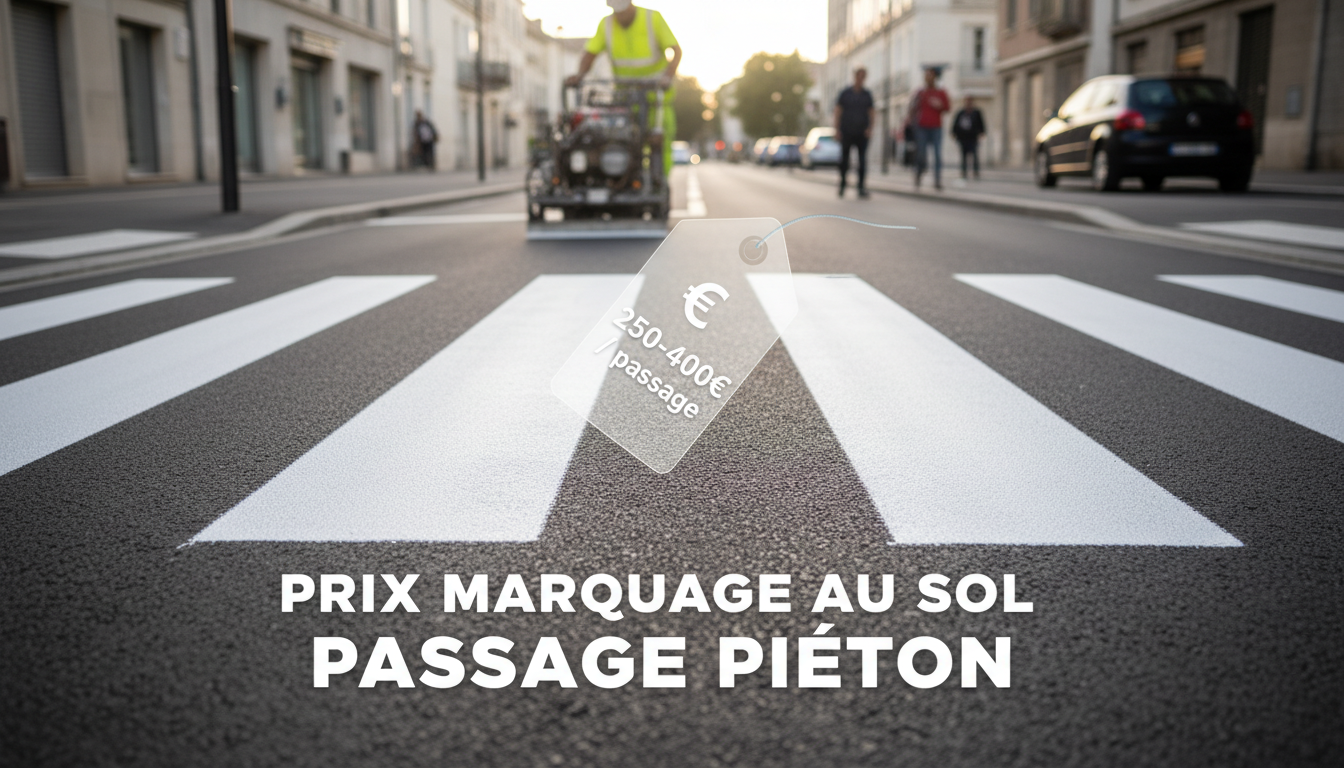 Prix marquage au sol passage piéton : tarifs 2026 et conseils ...